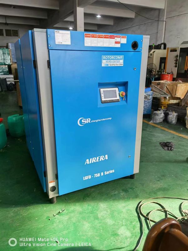 10 Bar to 15 Bar Lubricated Screw Air Compressor for Industrial Use