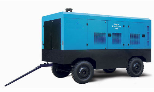 Portable Diesel Powered Air Compressor Mobile For Drilling Rig Road ...