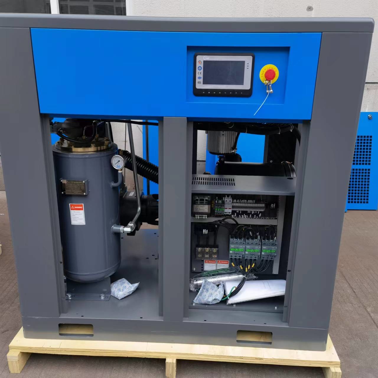 Electric Oil Lubricated Rotary Screw Air Compressor LGCD Direct Driven ...