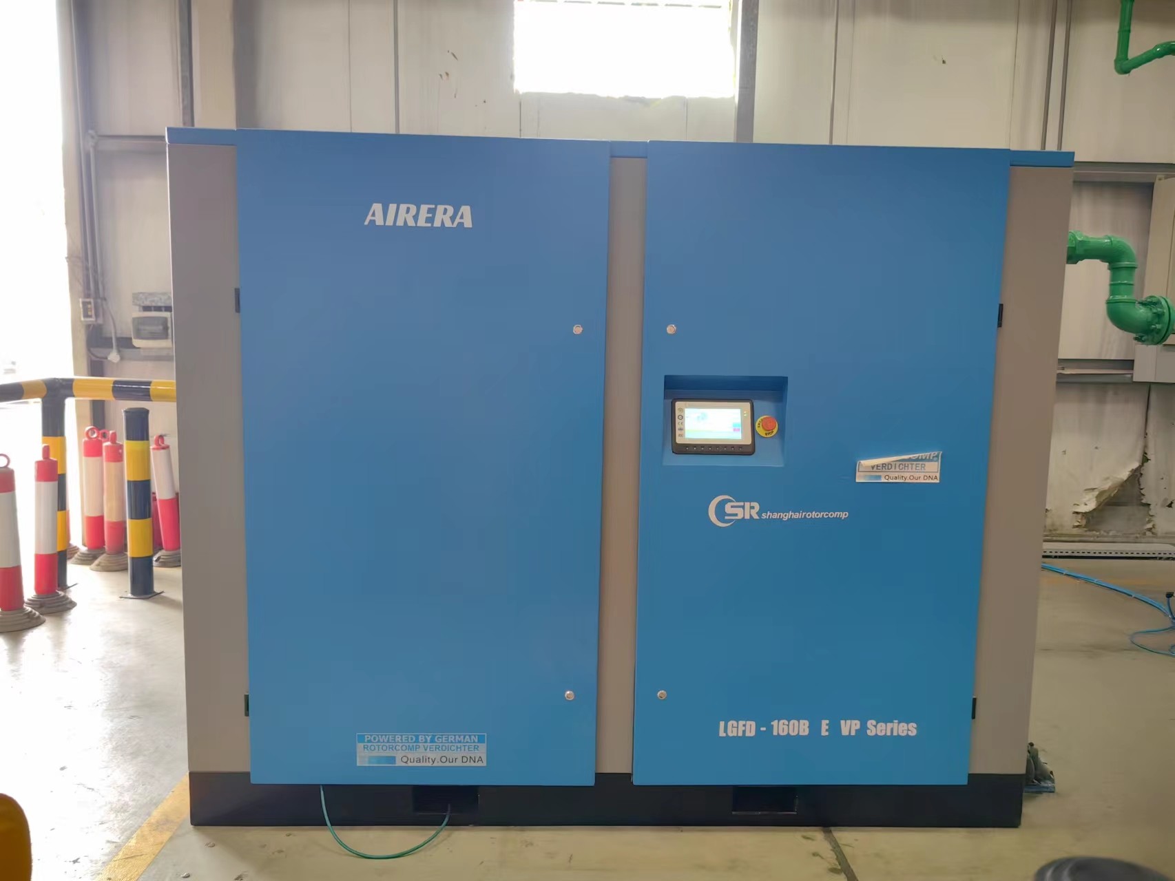 Magnetic VSD Oil Injected Rotary Screw Compressor 160kw / 215hp