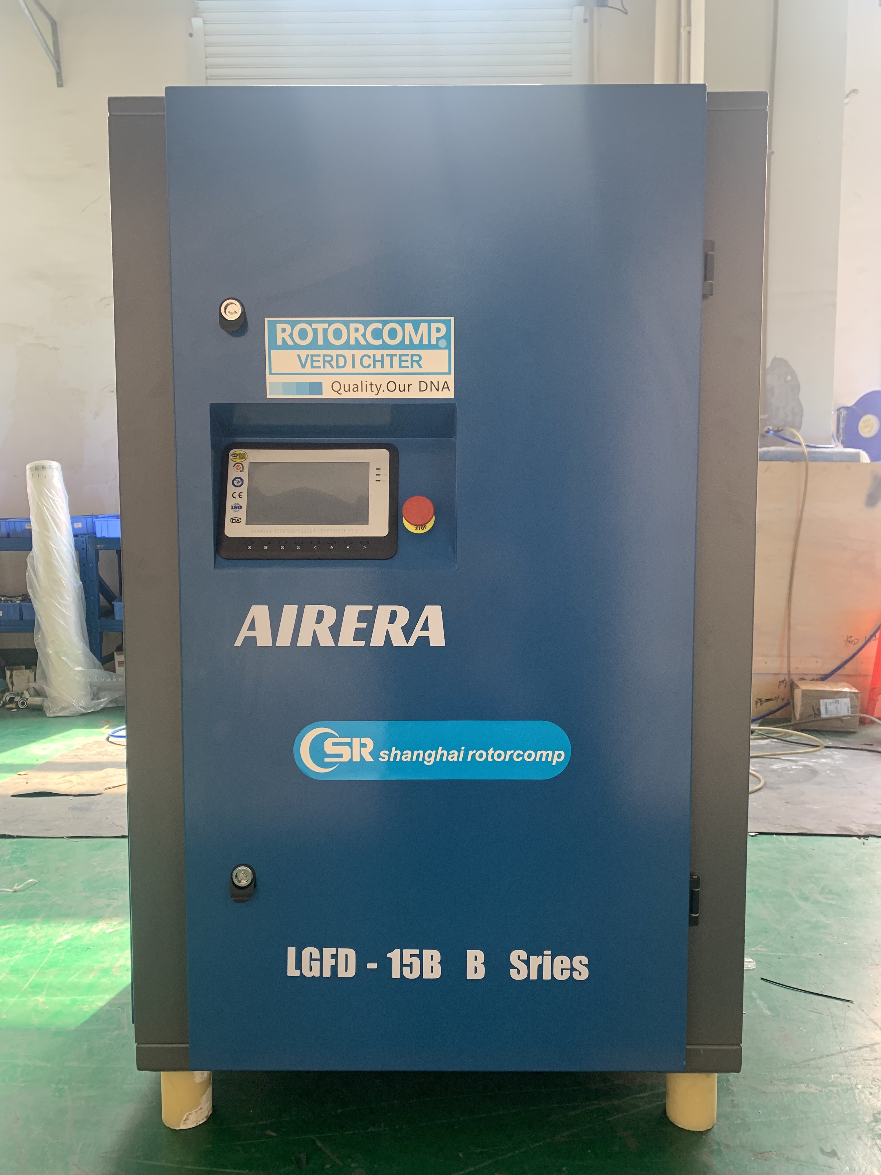 Oil Injected LGFD-15KW Air Cooling Belt Driven Screw Air Compressor