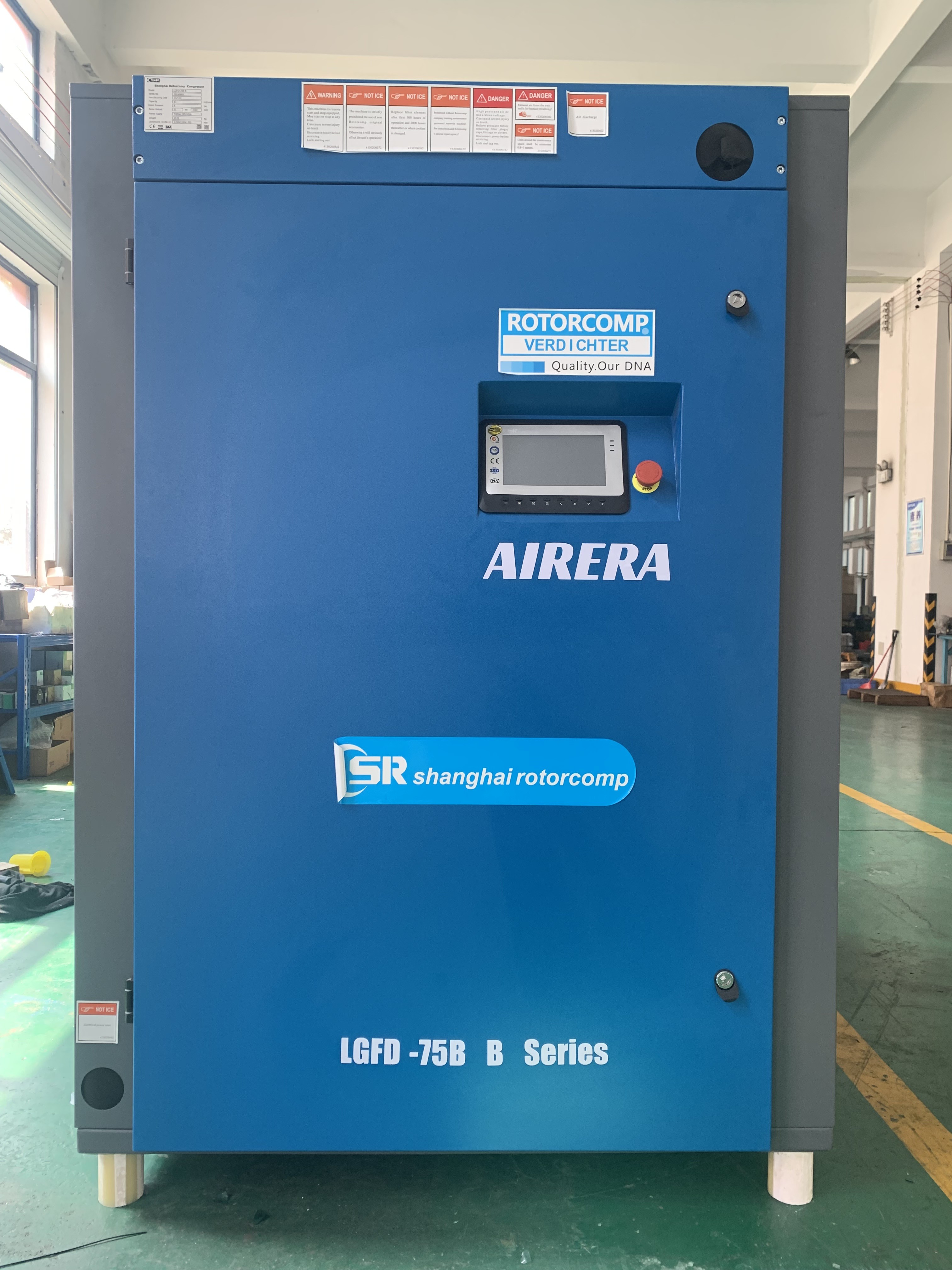 Efficiency LGFD-75KW Low Noise Screw Air Compressor Air Cooling