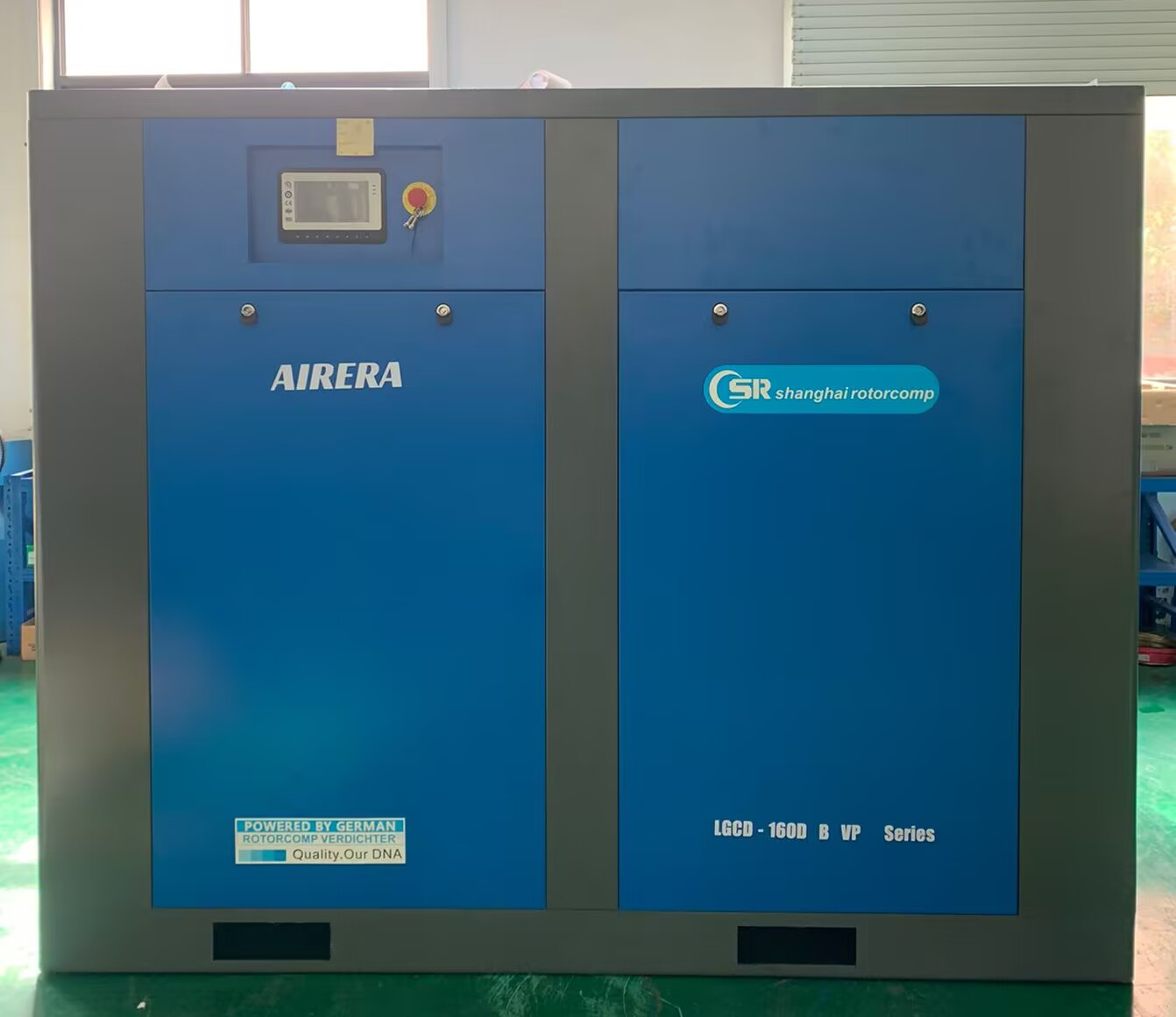 160KW Screw Air Compressor / Rotary Screw Air Compressor With 90L ...