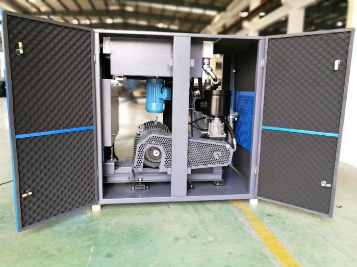 Commercial High Pressure Screw Air Compressor Unique Driving Guard System
