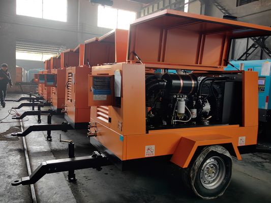 High Pressure Cooling Diesel Engine Driven Screw Compressor With ...