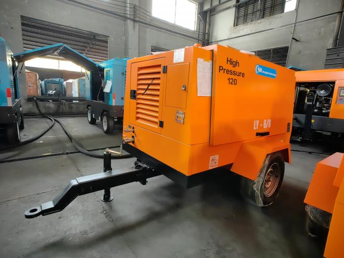 High Pressure Cooling Diesel Engine Driven Screw Compressor With ...