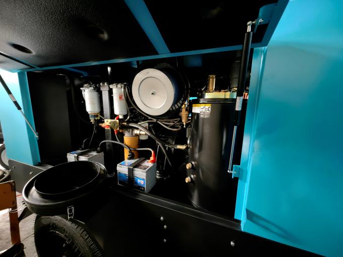 600cfm@200psi Powerful Diesel Engine Driven Screw Compressor For Heavy ...