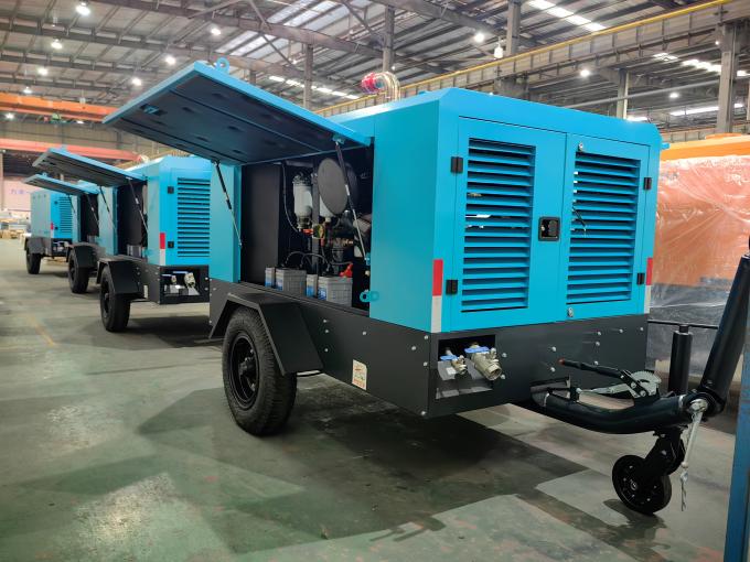 Powerful Diesel Powered Screw Compressor with Air/Water Cooling and ≤ ...